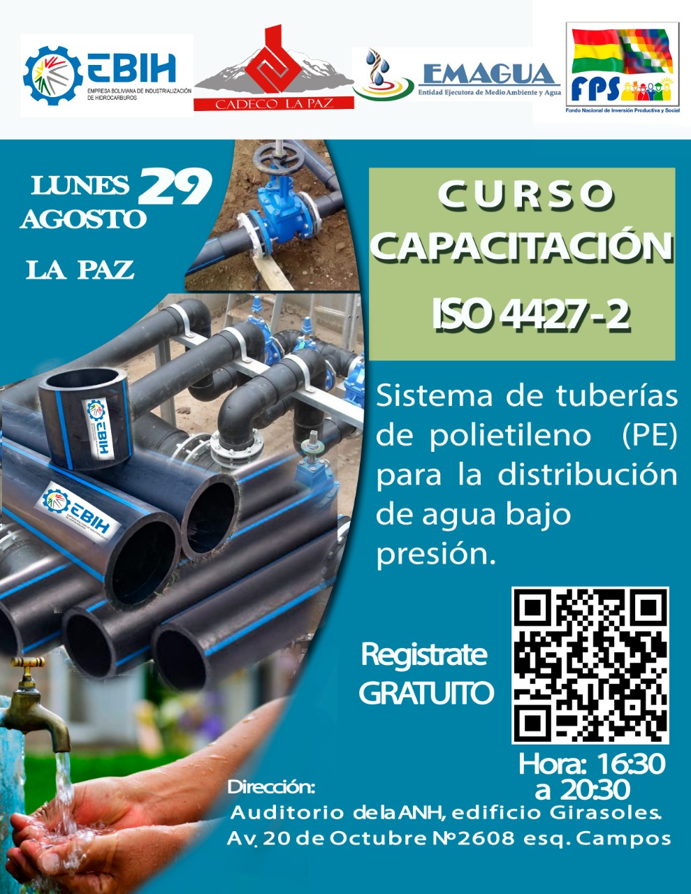 CURSO CAPACITACIÓN «ISO 4427 – 2» SISTEMA DE TUBERIAS POLIETILENO (PE ...